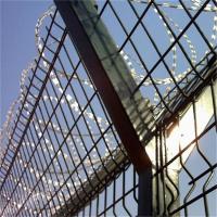 China Y Type Galvanized Steel  Airport Security Fencing PVC Coated for sale