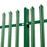 China 2.0mm 3.0mm Steelway Fence Secure Palisade Galvanised Metal Security Fencing for sale