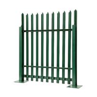 China European Style Metal Palisade Fencing Steel Galvanized For Road And Railway for sale
