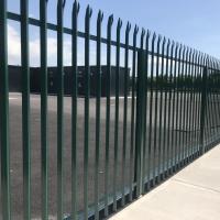 China European Style PVC Coated Mesh Metal Palisade Fencing H 1800mm-3000mm for sale