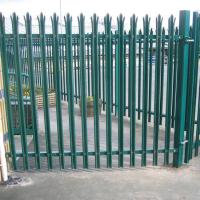China European Style PVC Coated Mesh Metal Palisade Fencing H 1800mm-3000mm for sale