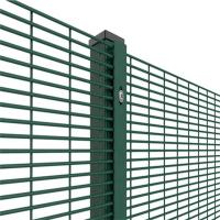 China Hot Dipped Galvanized 358 Welded Mesh Security Fence Anti Corrosion 2.4m High for sale