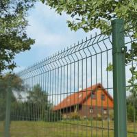 China Galvanized Steel 3D Curved Security Welded Fence Panels 50x200mm 50x150mm for sale