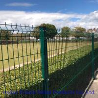 China 1.8m Height 3d Wire Mesh Fence Powder Coated Green Color For Sport for sale