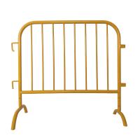 China 48mm O.D Metal Heavy Duty Crowd Control Barriers Removable Fixed for sale