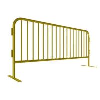 China 48mm O.D Metal Heavy Duty Crowd Control Barriers Removable Fixed for sale