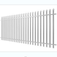 China Powder Coated Galvanised Steel Palisade Fencing 1.5m Height for sale