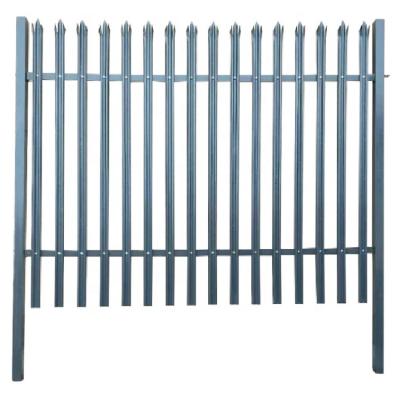 China Height 1500mm D Section Palisade Fencing Pales PVC Coated for sale