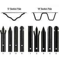 China Height 1500mm D Section Palisade Fencing Pales PVC Coated for sale