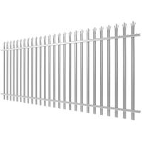 China hot-dipped galvanized or PVC coated W pale and D pale type Palisade Fence - Security Fence for Factory and Residences for sale