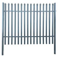China Height 1.8m 2.4m PVC Security Metal Palisade Fencing M8x30mm for sale