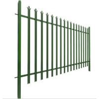 China Height 1.8m 2.4m PVC Security Metal Palisade Fencing M8x30mm for sale