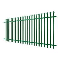 China Height 1.8m 2.4m PVC Security Metal Palisade Fencing M8x30mm for sale
