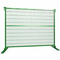 China Orange Red Wire Movable Fence Temporary Fence Panels 24kg 2400mm*2100mm for sale
