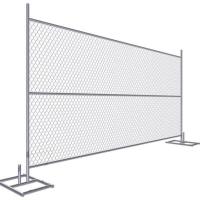 China 2.0mm 2.5mm 3.0mm Galvanized Mobile Temporary Fencing PVC Coated for sale