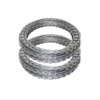 China ISO9001 Stainless Steel Razor Barbed Wire Fencing 5m To 15m for sale