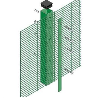 China Durable Welded Security 358 Mesh Fencing 1.8m 2.1m 2.4m Height for sale