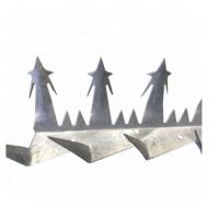 China 1mm 2mm Anti Climb Fence Security Spikes Hot Dipped Powder Coated for sale