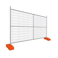China 42 Microns Secure Temporary Construction Fence Panels 2.1x2.4m for sale