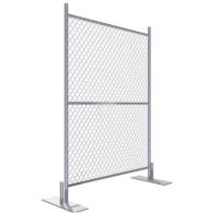 China 4ft  6ft 8ft Temporary 6x12 Chain Link Fence Panels For Construction for sale