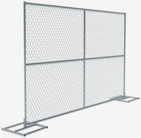 China 4ft  6ft 8ft Temporary 6x12 Chain Link Fence Panels For Construction for sale
