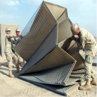 China Square Hesco Barrier Wall Galvanized Iron Wire Military Sand Barrier for sale