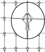 China Dia 1.8mm -2.5mm Farm Wire Fence T Post Fixed Knot Deer Fence for sale