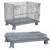 China Collapsible 1000kg Metal Wire Mesh Container Pallet for sale