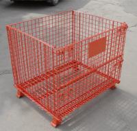 China 50*50mm Hole Wire Mesh Container Pallet Cages for sale