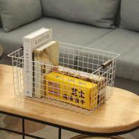 China Small Medium Big Wire Mesh Container Stacking Baskets Plastic Spraying for sale