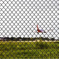 China Airport Stainless Steel Chain Link Mesh Fencing Length 0.5m-50m for sale