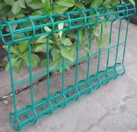 China RAL Powder Coated Roll Top Double Loop Wire Fencing Wire Dia 0.38