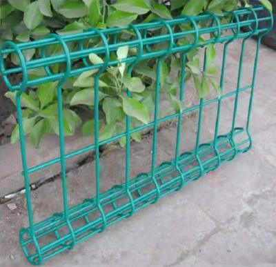 China RAL Powder Coated Roll Top Double Loop Wire Fencing Wire Dia 0.38
