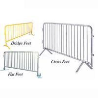 China ISO9001 Galvanized Temporary Fence Powder Coating Crowd Control Barriers for sale