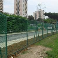 China Black Hot Dipped Chain Link Mesh Fencing 2.5m Height 9 Gauge for sale