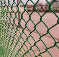 China Green Galvanized Plastic Coated 6 Gauge Chain Link Fence 10 Foot for sale
