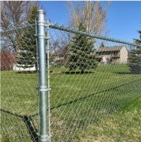 China 6 Gauge Chain Link Mesh Fencing 1.8*15m Roll Galvanized for sale