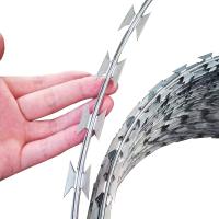China Bto-22 Military Galvanized Concertina Razor Wire Fence Cross for sale