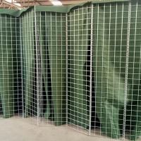 China Mil 2 Militaty Gabion Oliver Color Hesco Barrier Heavy Duty for sale