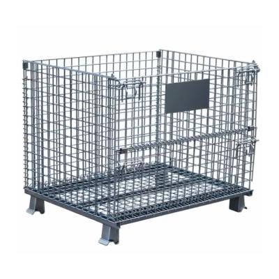 China Collapsible 1000kg Metal Wire Mesh Container Pallet for sale