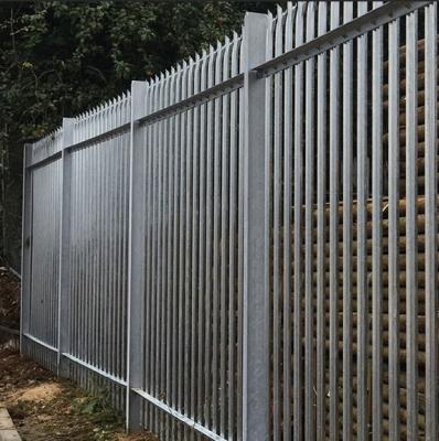 China Assembled 2.4 M High Palisade Security Fence / Galvanized Steel Palisade Fencing for sale