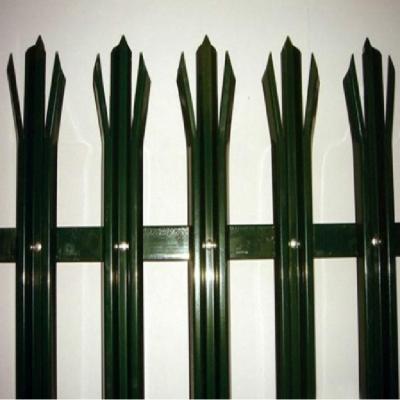 China Garden 100x55mm Post Galvanised Palisade Fencing Rot Proof for sale
