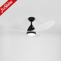 China Noiseless 110V 240V Dimmable LED Ceiling Fan With 3 Colors Change Light for sale