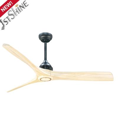 China Wooden Blade Ceiling Fan with Remote Class A Energy Efficiency and Modern Design for sale