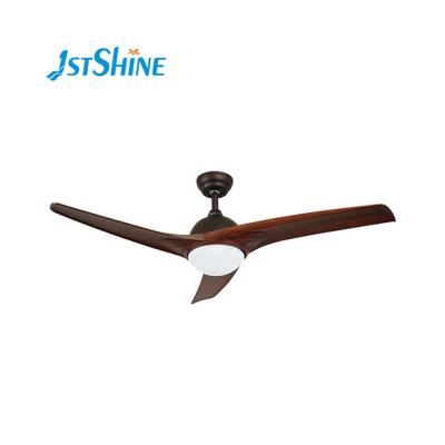 China 3000K Color Temperature Modern 3 Blade Ceiling Fan with DC 220V Motor and ABS Blades for sale