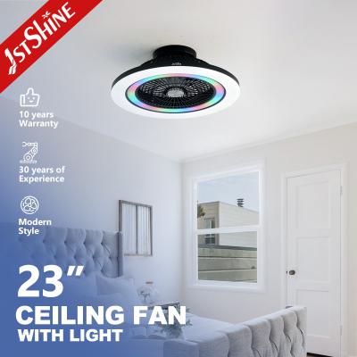 China 23 Inches LED Ceiling Fan with DC Motor, Remote Control, and 10-Year Motor Warranty for sale