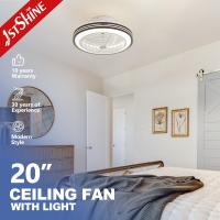 China 110-240V/50Hz-60Hz Home Office 1stshine LED Ceiling Fan with 6 Speeds Remote Control for sale