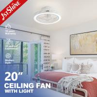 China 3 Color LED Light Low Profile Fancy Design ABS Blades Indoor Ceiling Fan with Remote for sale