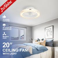 China 110-240V/50-60Hz Input Voltage 20 Inches White Fancy ABS Hidden Blades Remote Ceiling Fan for sale