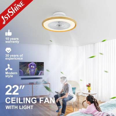 China Dimmable LED Ceiling Fan with Remote and High Airflow 110-240V/50Hz-60Hz Low Profile for sale